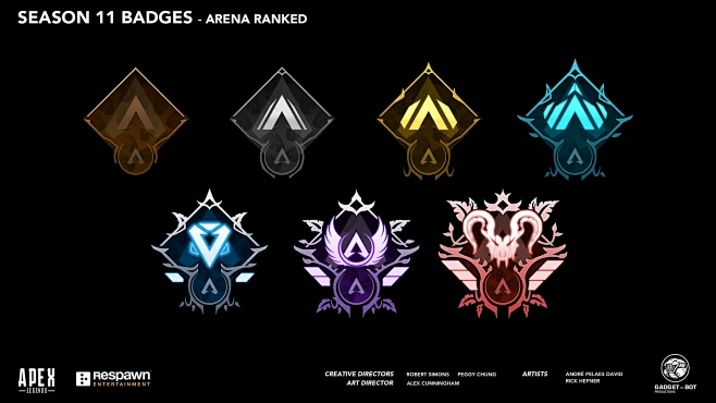 Apex Legends // Arena Ranked Badges S11-花瓣网