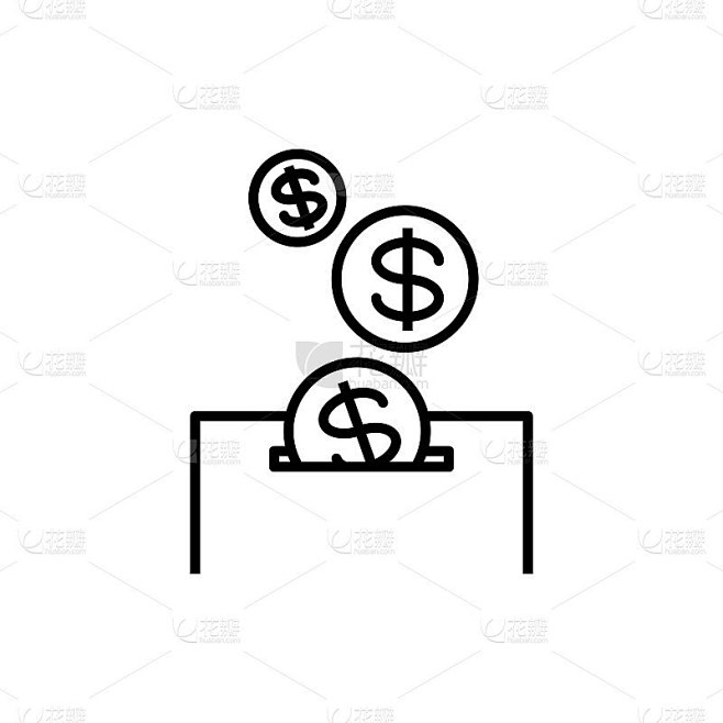 deposit icon, vector