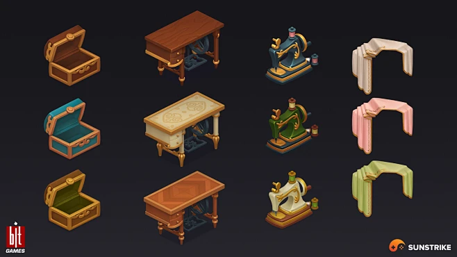 Furniture environment objects-花瓣网