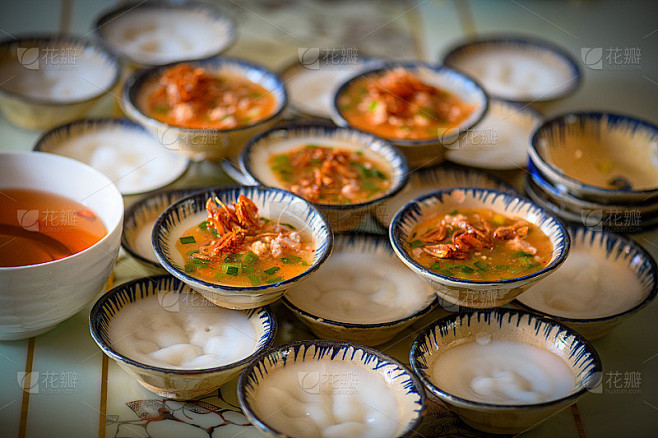 越南菜:年糕，叫做“banh beo”