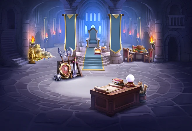 Castle hall_8【场景】-室内 _急急如率令-B48748890B- -P3200005366P- _T202084 _C场景背景 ...