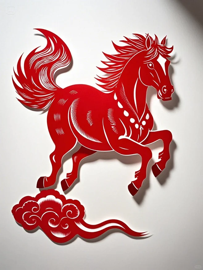 剪纸，马到成功 - 小红书-花瓣网