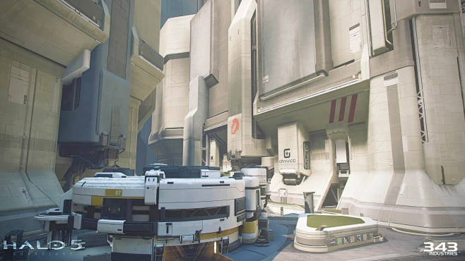 Halo 5 Gateway Interior Cinematic Space, Alex Senechal : Area I ...