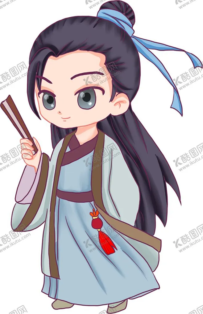 卡通汉服小人 【酷图网】小学生,学生,幼儿园,孩子,男孩,女孩,插图,插画,绘画,萌,卖萌,Q版,小男孩,小女孩,放学,上学,开学,校服,校园 ...