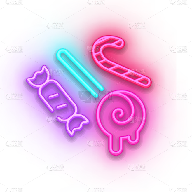 Candy Sticker 素材-花瓣网