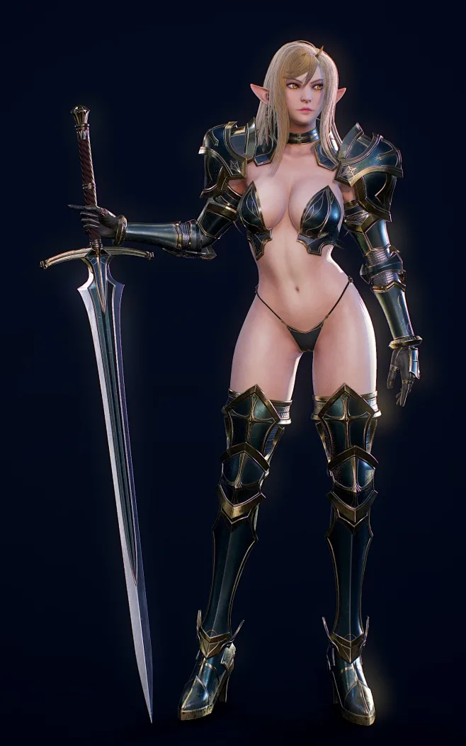[成套集合]RyanReos系列 美女 模型 集合 女性 PBR 精致 3D模型-成套模型集合-微元素 - Element3ds.com!-花瓣网