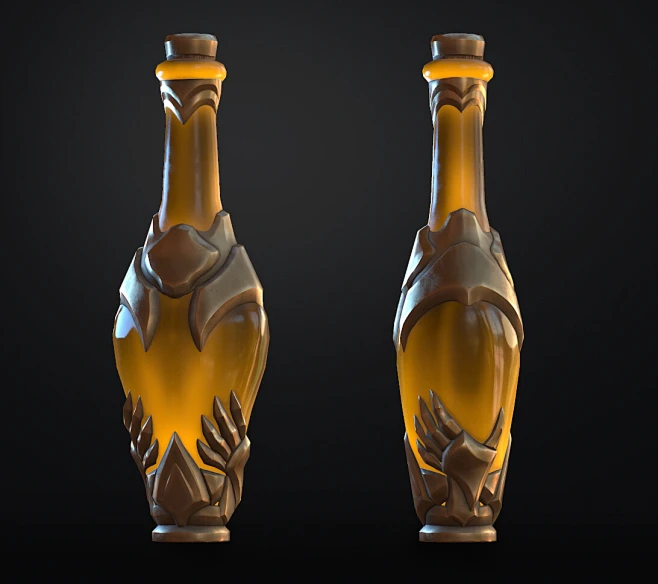 Grim Potions Pack, Shadeocai I : This is a low-poly PBR pack of fantasy ...