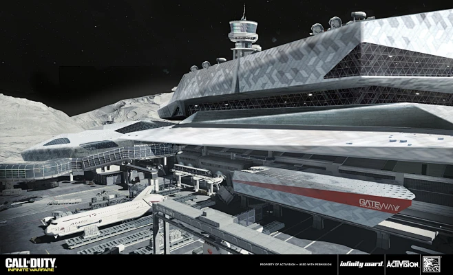Call of Duty: Infinite Warfare - Moon Base Facade, Simon Ko : Call of Duty: Infinite Warfare ...