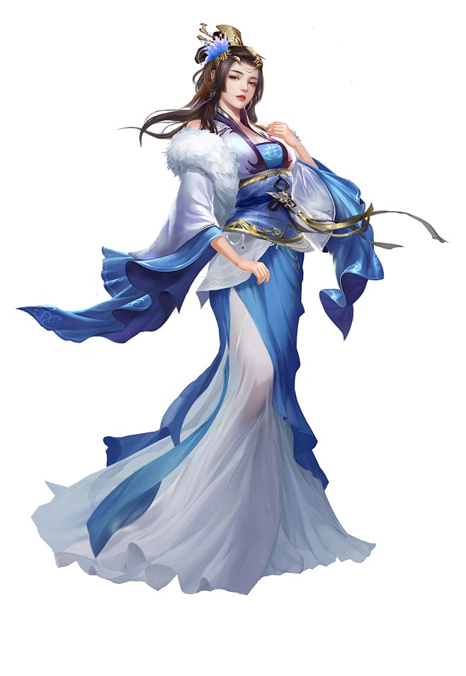 中国风女性角色原画中国风写实角色原画来自cgbook.cn (143)