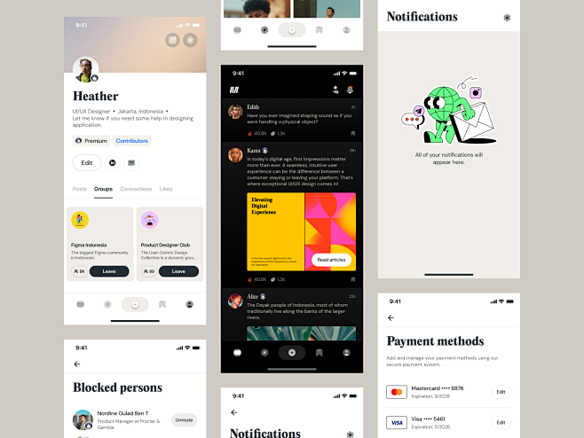 Social Media Mobile App by Risang Kuncoro for Plainthing Studio