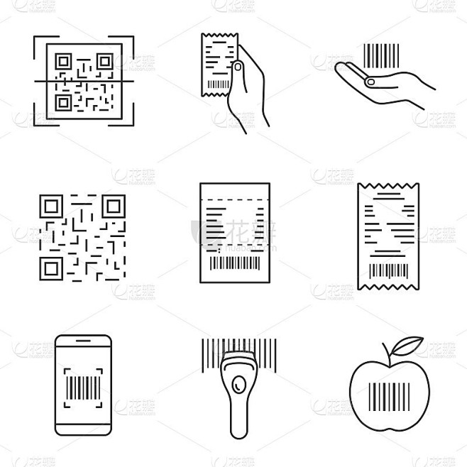 Barcodes icons