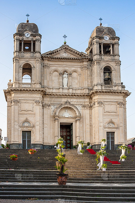 西西里岛，风景和建筑