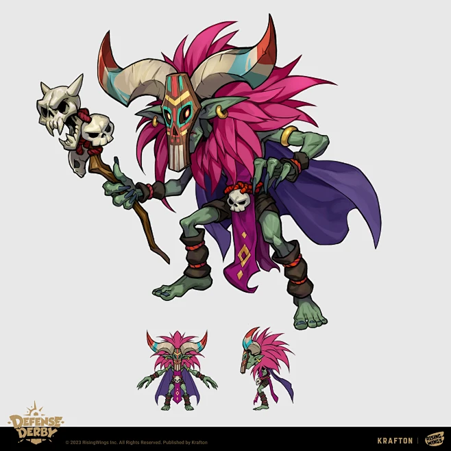 Character Concept Art for DEFENSE DERBY.-花瓣网