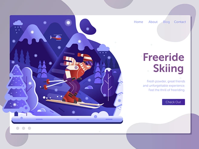 Freeride Skiing Ski Resort Landing Page landing page riding freeride ...