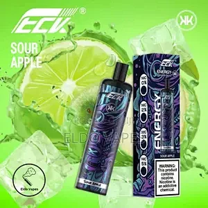 Photo - KK Energy 5000 Puffs Rechargeable Vape – Sour Apple-花瓣网