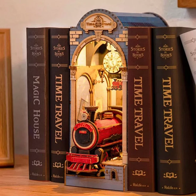 Robotime Rolife Four Kinds DIY Book Nook Stories in Books Series Wooden ...