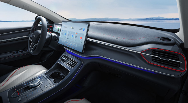 BYD-HMI驱逐舰05-中控台整体