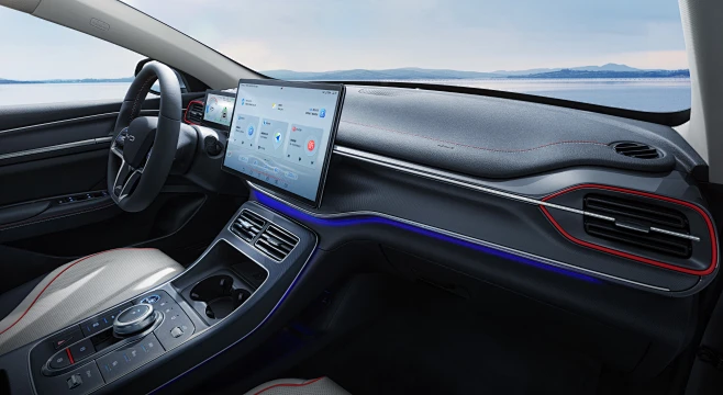 BYD-HMI驱逐舰05-中控台整体-花瓣网