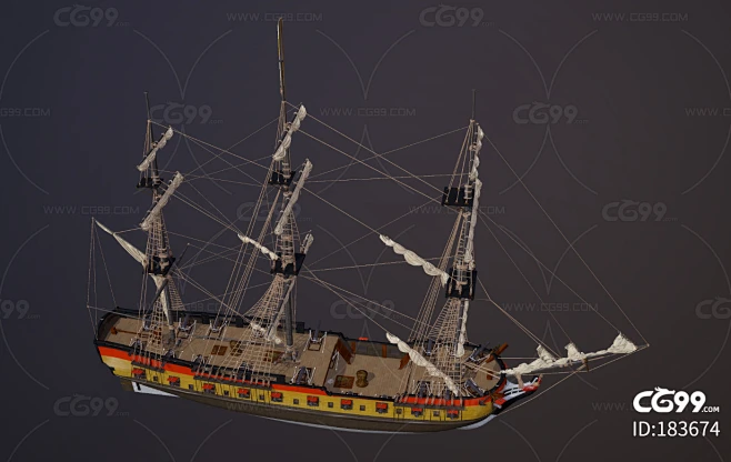 古代帆船 货船 远洋船 大航海时代战舰 帆船 中世纪战船 西方战船 欧洲战船 英国战舰 航海战舰-cg模型免费下载-CG99-花瓣网