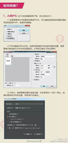 PS AI CDR 格式转换-花瓣网|陪你做生活的设计师 | AI CDR ps格式互转教程