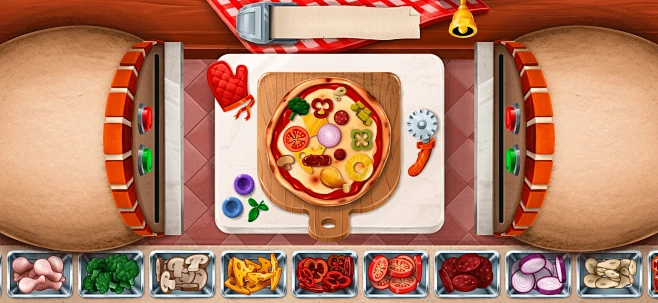 cartoon concept art cooking game Food Game Art ILLUSTRATION kitchen ...