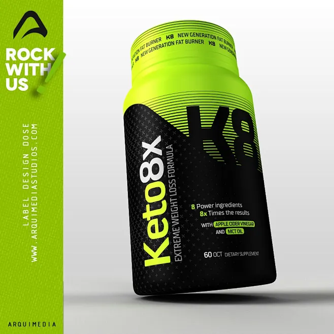 keto label design by arquimedia-花瓣网