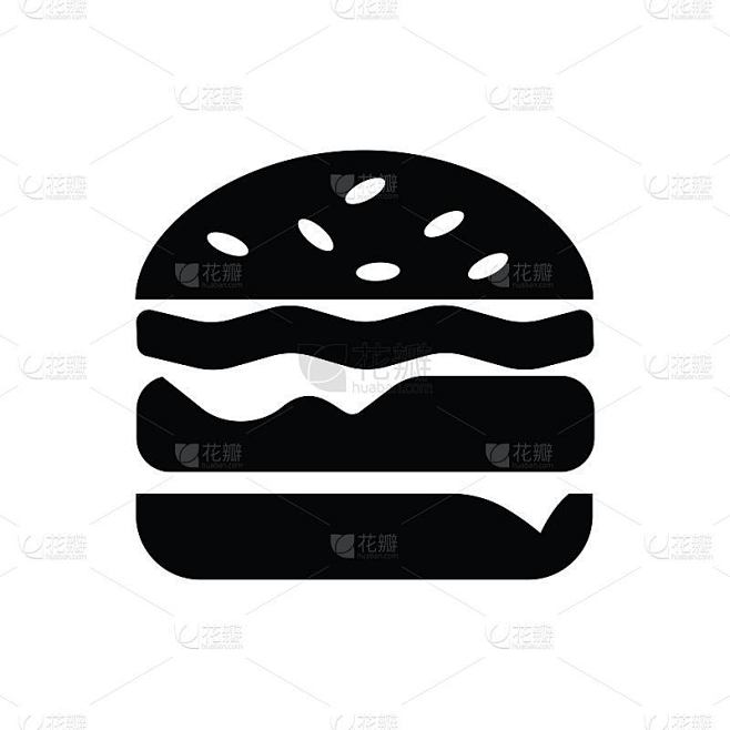 Burger icon vector