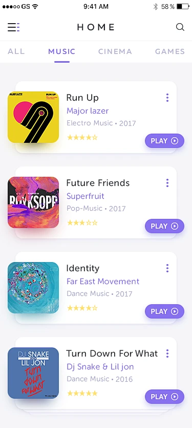 List music-花瓣网