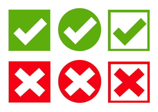 打勾 对错 图标 icon