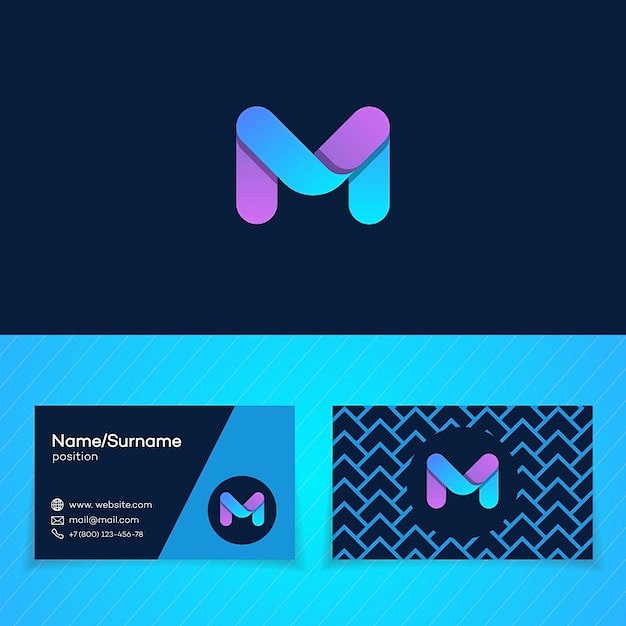 字母m标志logo矢量图设计素材