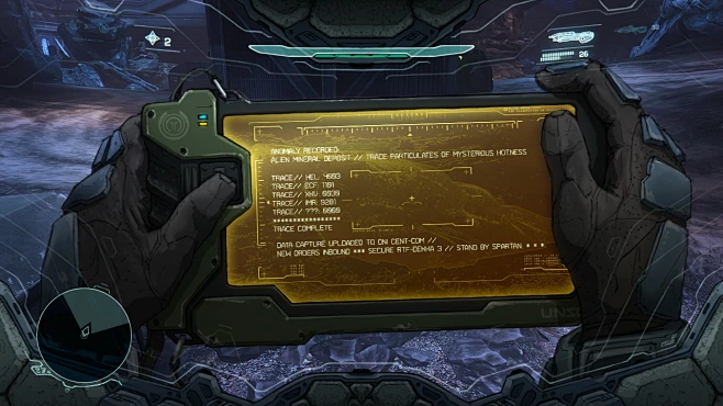Halo 5 / Early doodle for hand-held tracking device before final ...