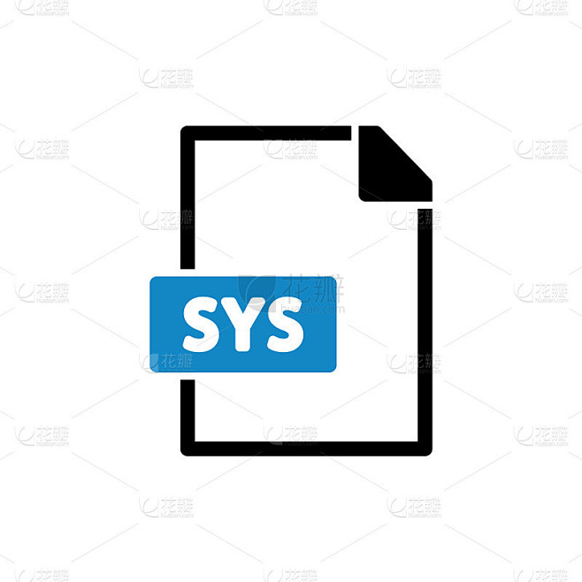 SYS文件格式图标股票插图