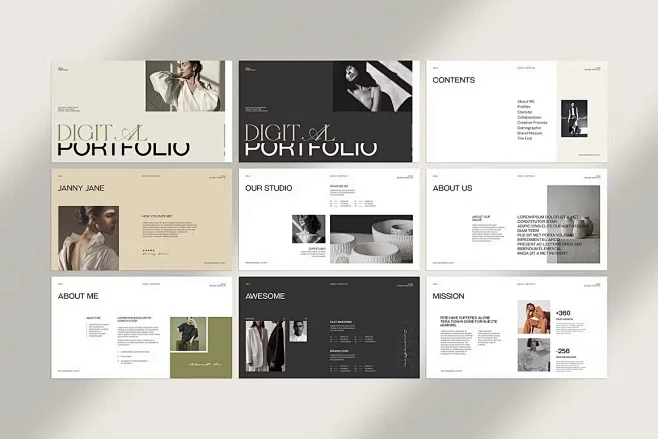 Portfolio template design portfolio showcase Business Portfolio graphic ...
