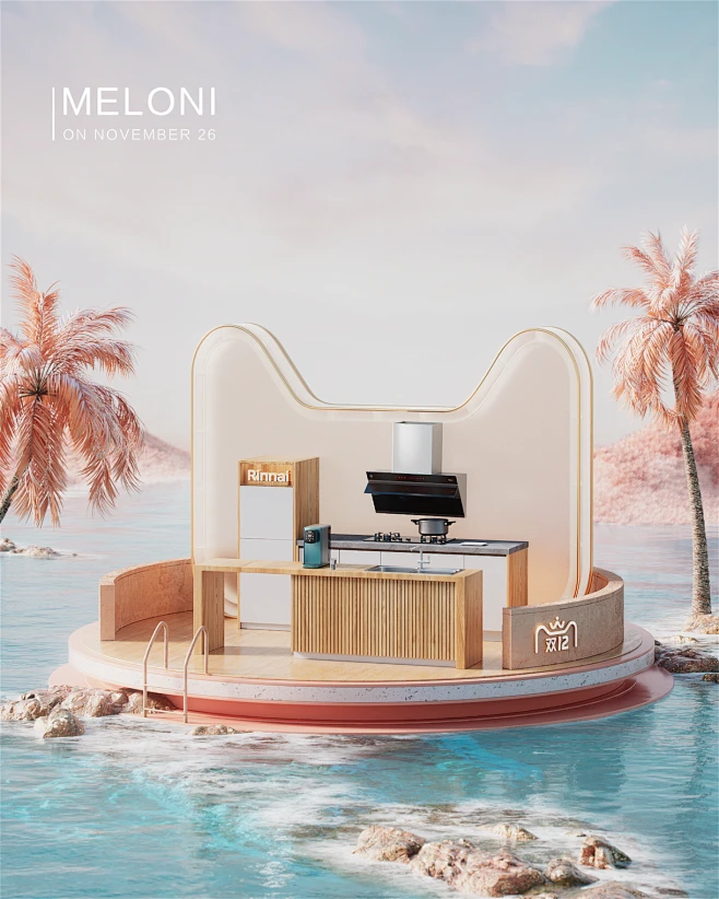 四季kv场景渲染三维/C4D设计-花瓣网