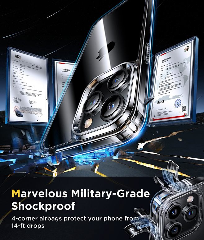 Amazon.com: Humixx Ultra Clear for iPhone 15 Pro Case, [Non-Yellowing ...