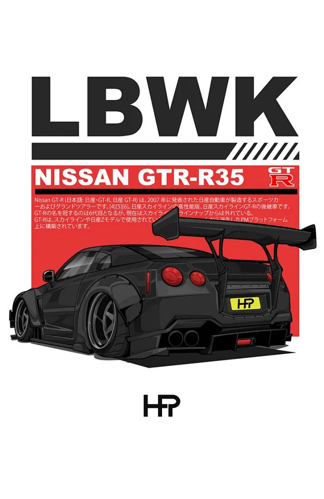 LBWK NISSAN GTR-R35 BLACK-花瓣网