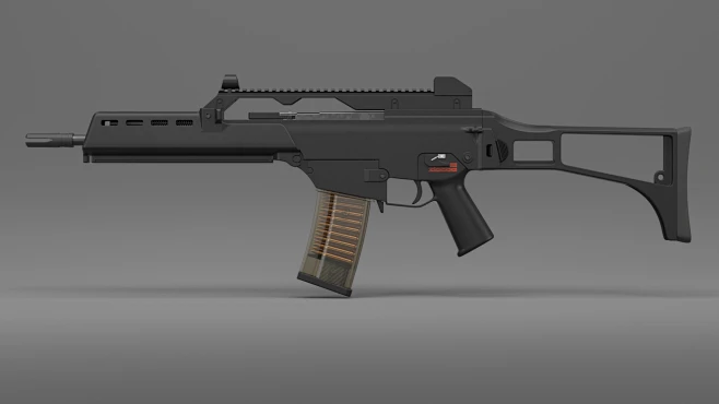 h k g36k 3D model-花瓣网