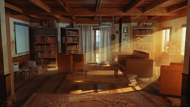 IIL : FALLEN ROAD - Background Artworks - Interiors 1, Wardenlight ...