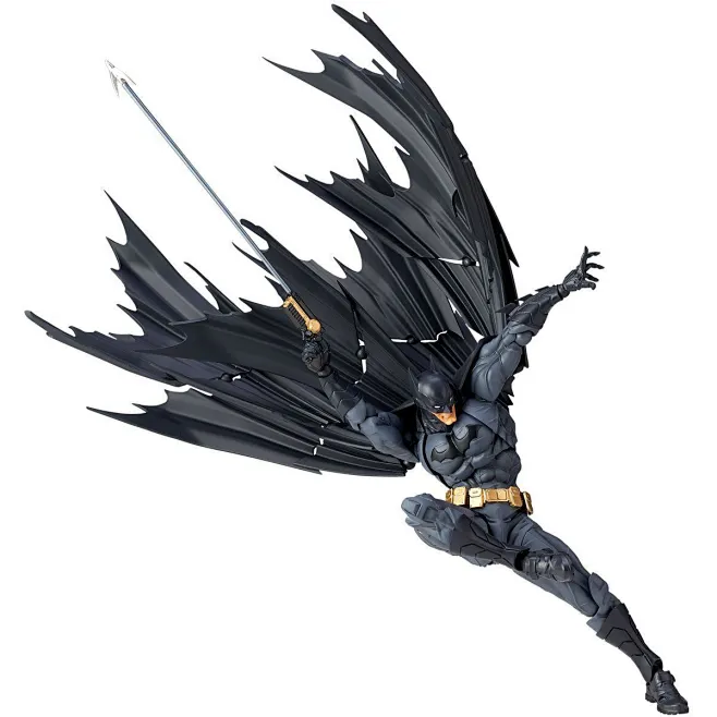 This may contain: the batman action figure is flying through the air ...