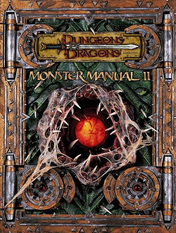 Monster Manual II (3e) | Book cover and interior art for Dungeons and ...