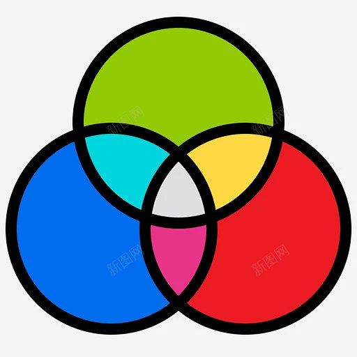 Rgb音频2线性颜色图标 页面网页 平面电商 创意素材-花瓣网