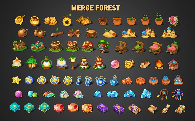 Merge Forest Behance-花瓣网