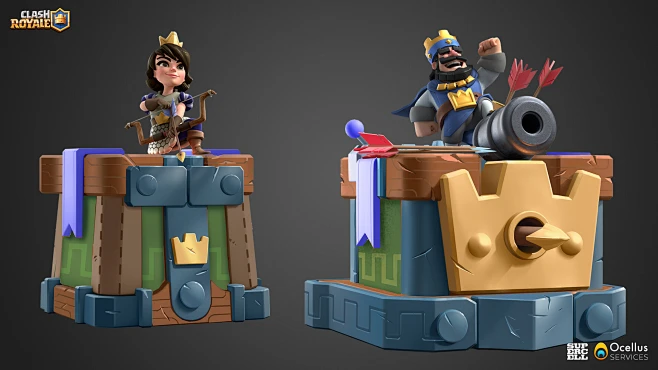 Clash Royale - Season 30 - Archer Queen Tower Skin-花瓣网