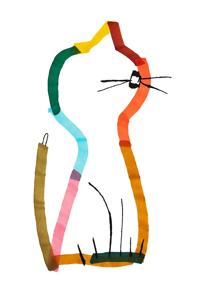 All around Cat - miao miao - illustration & more - Jonathan Calugi-花瓣网
