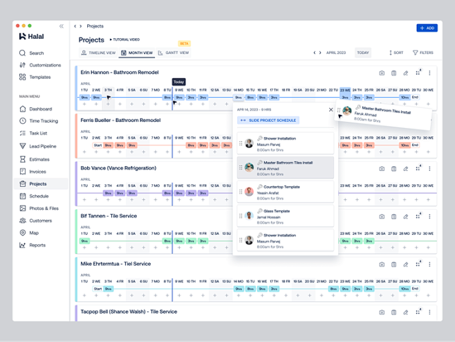 Software UI UX Design for Project Leaders