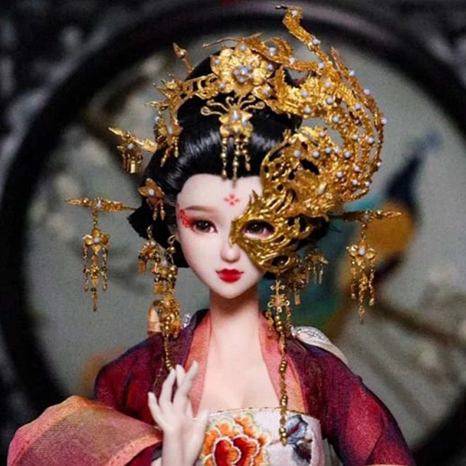 【樱树下】【客单展示】obitsu娃娃ob唐朝盘发可儿娃娃定制盘发-淘宝网-花瓣网