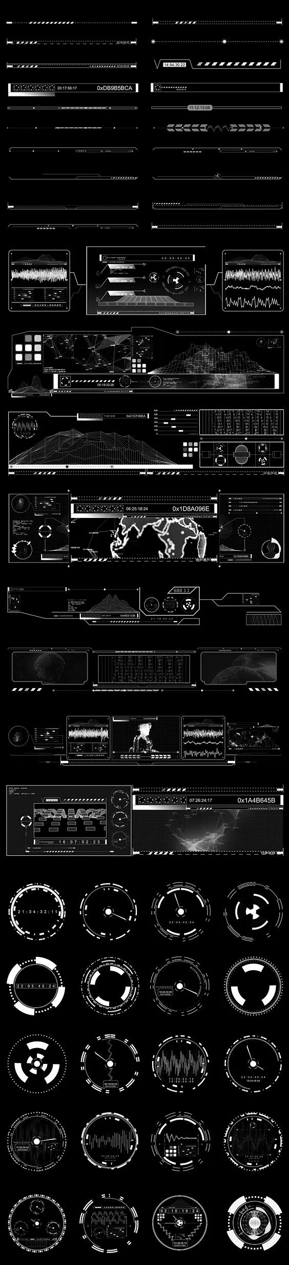 Hud Infographics - Motion Graphics | VideoHive: -花瓣网