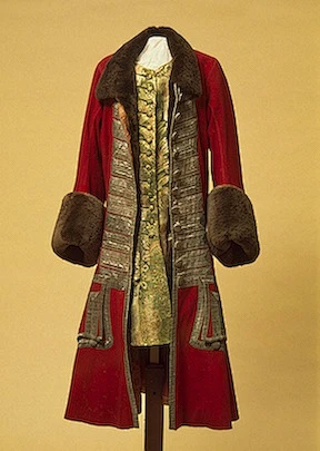 Winter Costume of Peter I Russia (?). Between 1710 and 1725 Broadcloth ...