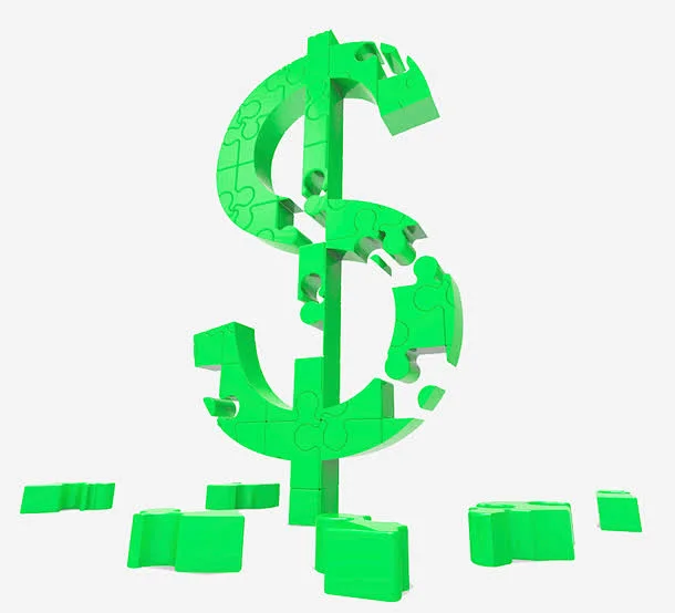 有质感的绿色美元符号 https://88ICON.com 质感 绿色 美元 符号 3D模型-花瓣网