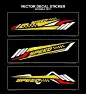 Premium Vector | Decal sticker race sport design speed-花瓣网